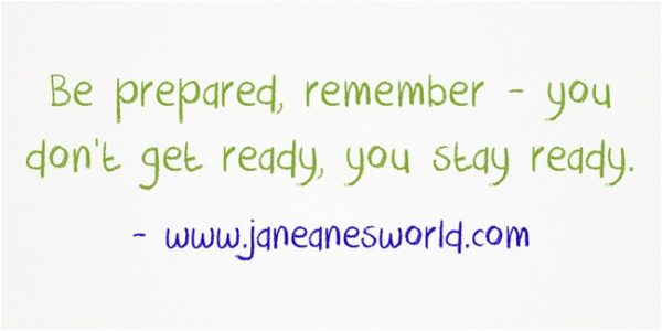 Lessons for Our Children - Don't Get Ready, Stay Ready