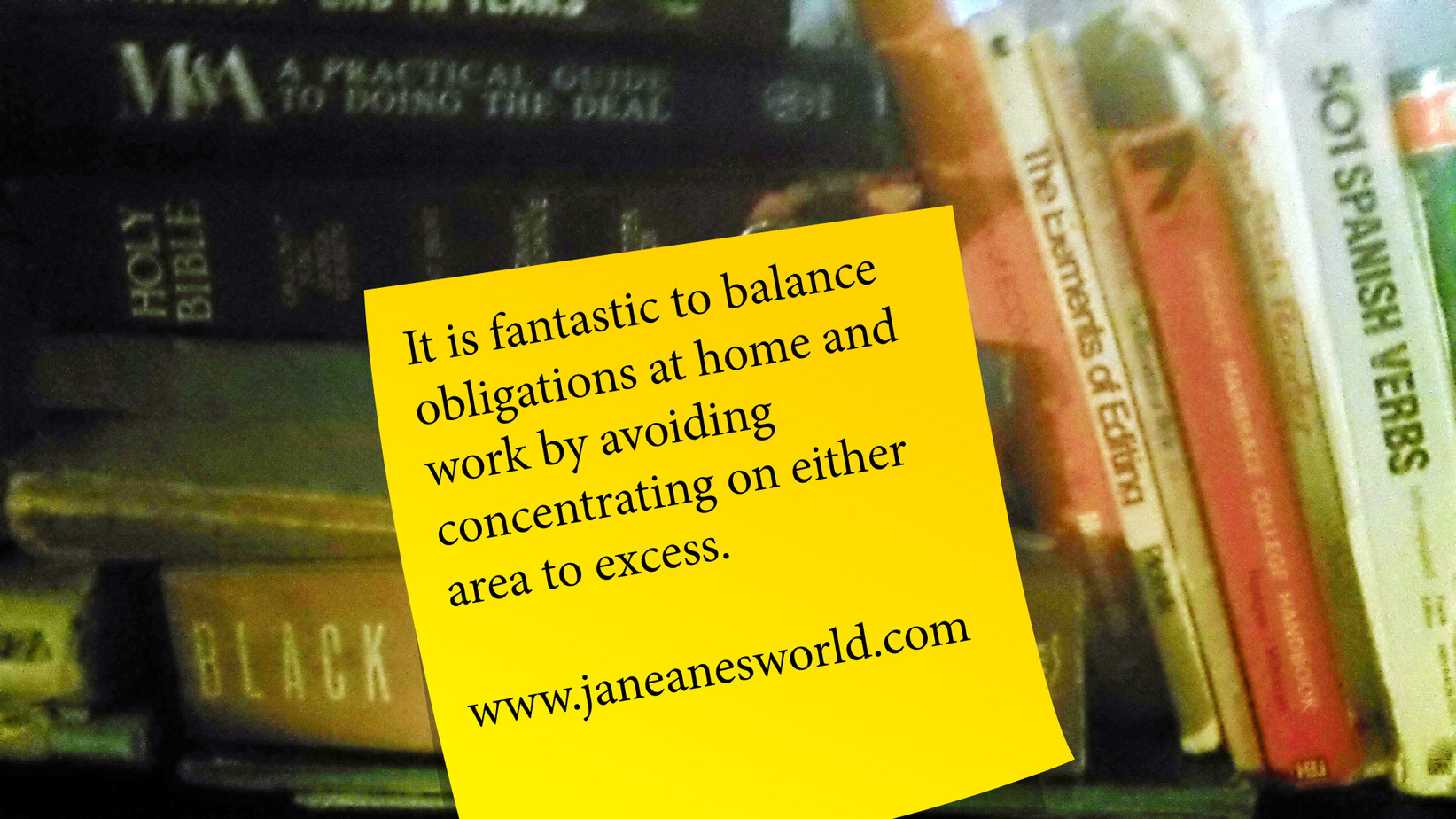 Balance Work and Home to Avoid Excess