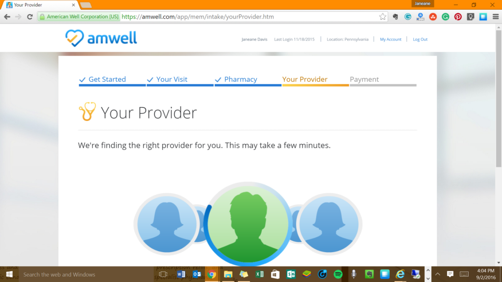 Amwell Let’s You Bring the Doctor to You! • Janeane's World: Published ...